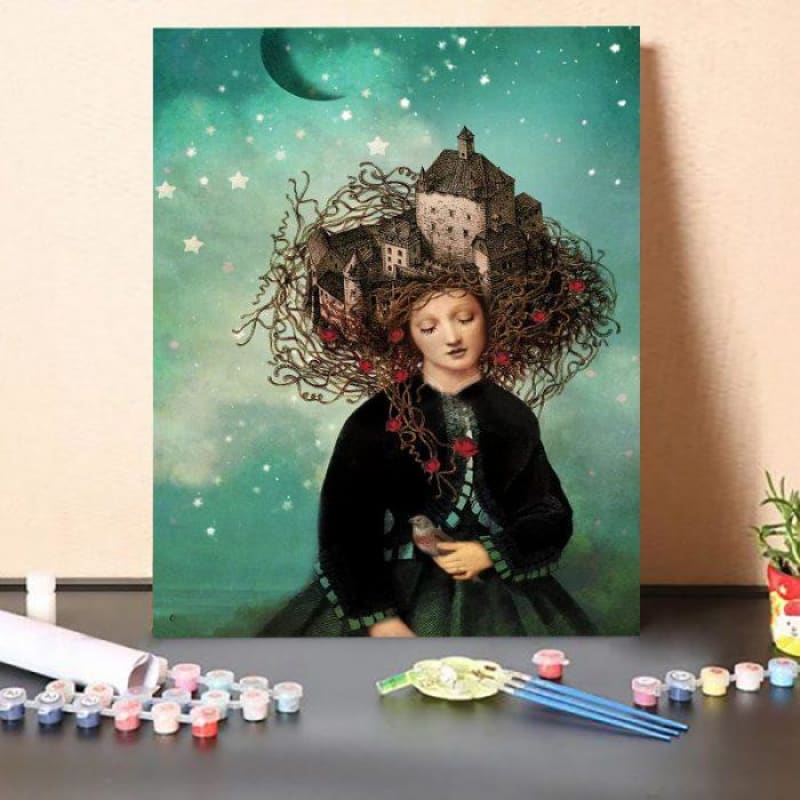 Paint by Numbers Kit-Sleeping Beauty – The Fox Collection