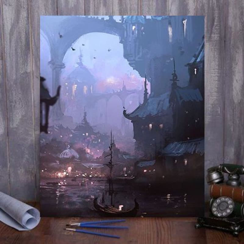 Paint by Numbers Kit The magical castle – The Fox Collection