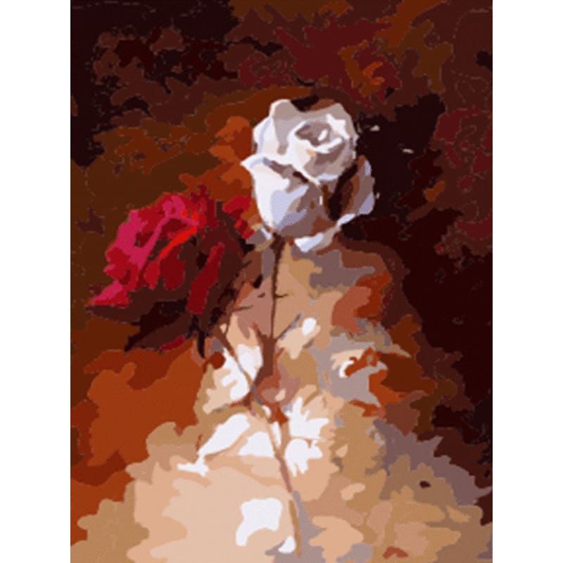 Plant Rose Diy Paint By Numbers Kits ZXZ-057 – The Fox Collection