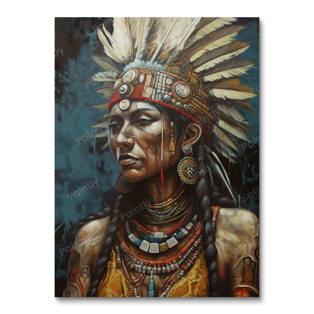 Red Indian Tribesman II (Diamond Painting) – The Fox Collection